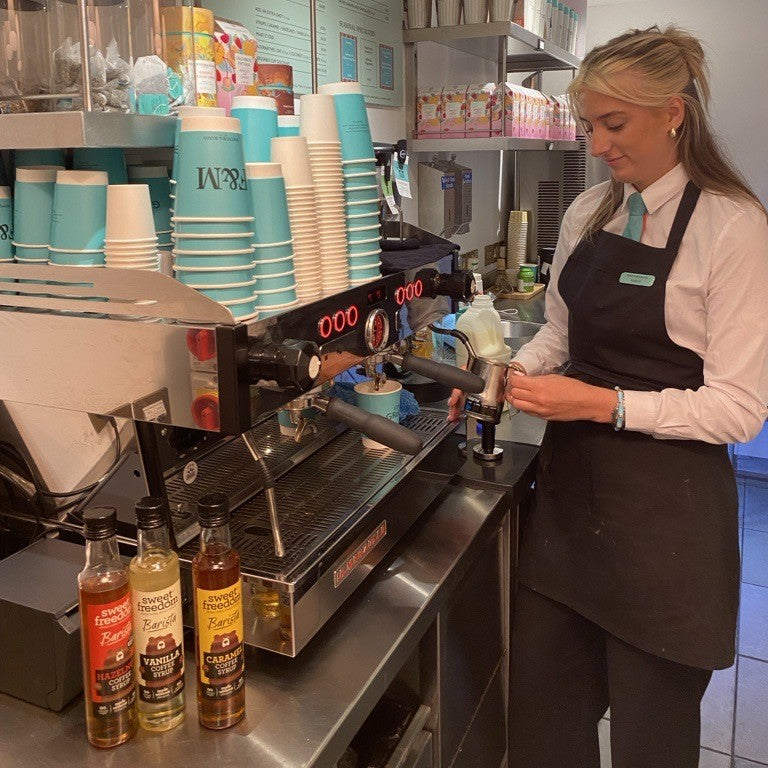 our barista syrups now served at Fortnum & Mason’s café – Sweet Freedom