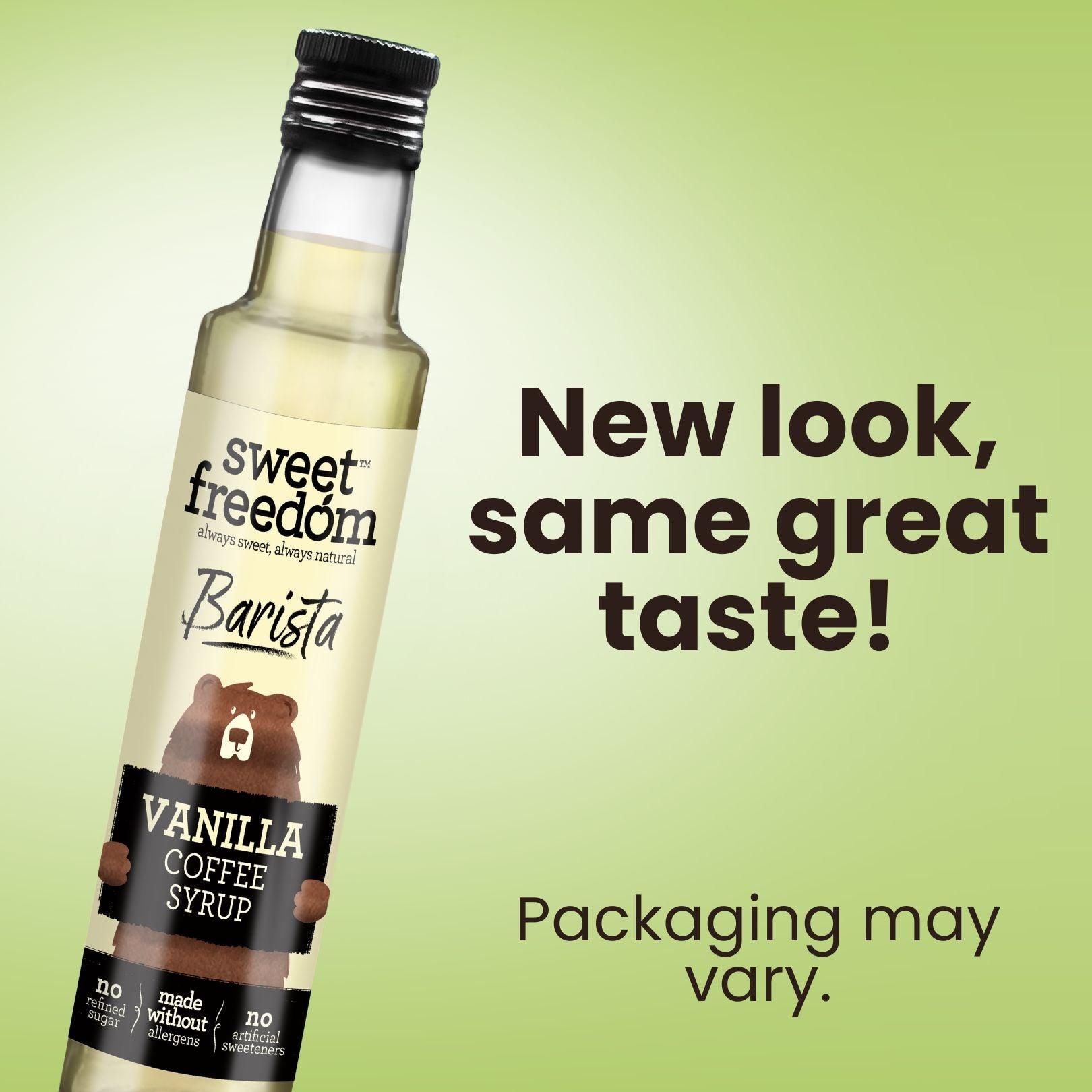 Barista Vanilla Syrup 250ml in Glass Bottle – Sweet Freedom