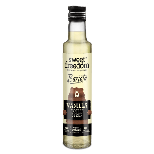Barista Vanilla Syrup 250ml in Glass Bottle – Sweet Freedom